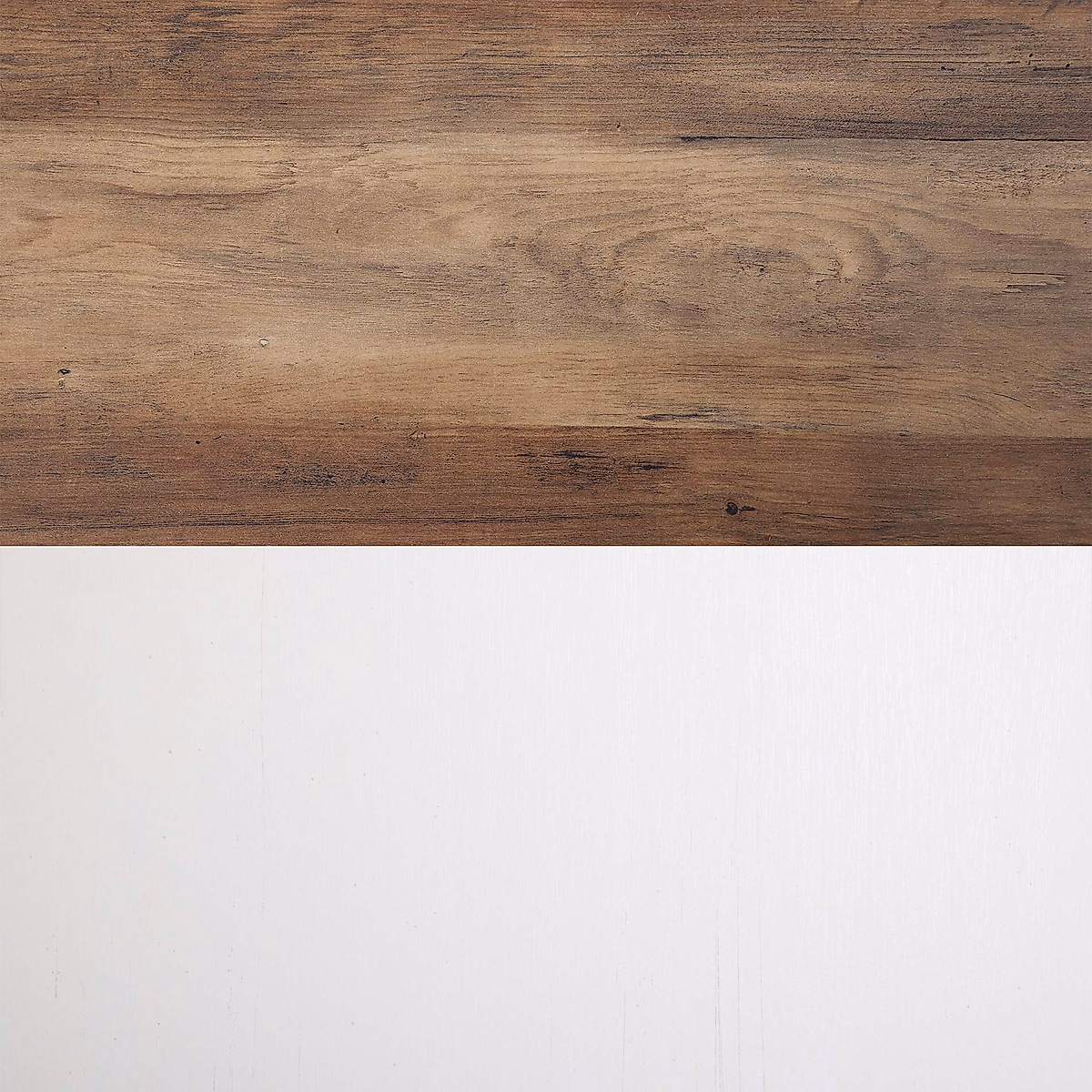 WAMPAT Modern Farmhouse 3 in 1 TV Stand for up to 85" TVs Wood Entertainment Center with Open Storage for Living Room,Antique White