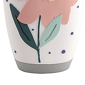 Allure Home Creation Summer Flower 4-Piece Resin Bath Accessory Set