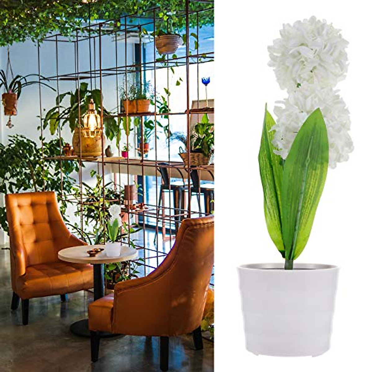 IMIKEYA Solar Power Stake Light Solar Garden Lights with Potted Flower Design LED Landscape Lighting Decorative Lighting for Walkway Patio Yard Garden Home Decoration