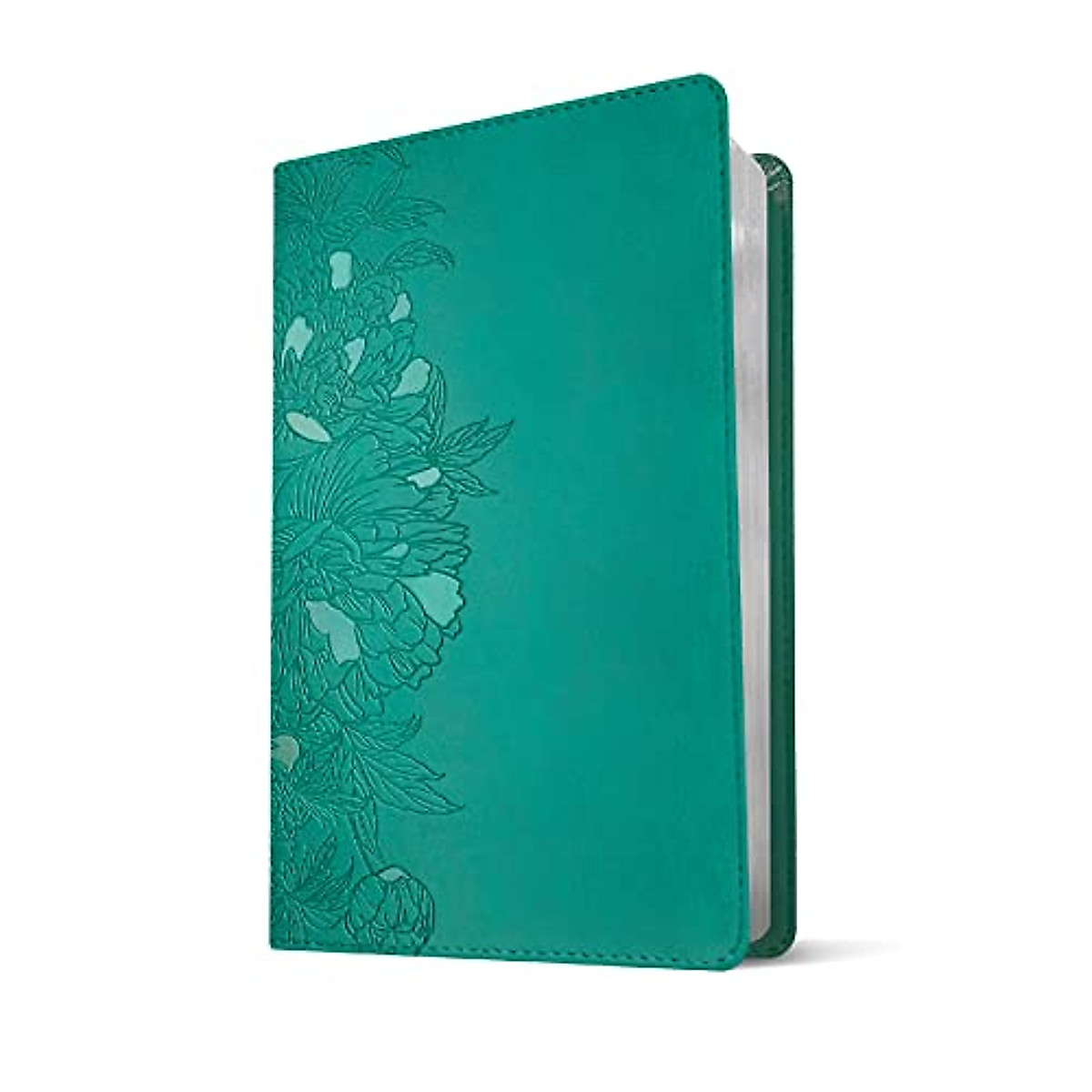 NLT Super Giant Print Bible, Filament Enabled (LeatherLike, Peony Rich Teal, Red Letter)