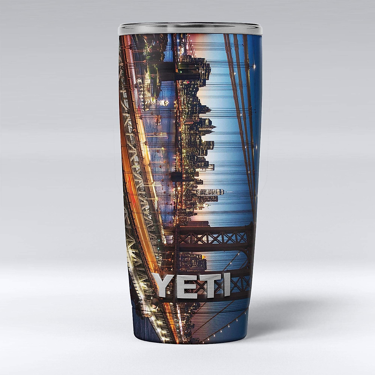 Design Skinz Brooklyn Glimpse - Skin Decal Vinyl Wrap Kit compatible with the Yeti Rambler Cooler Tumbler Cups