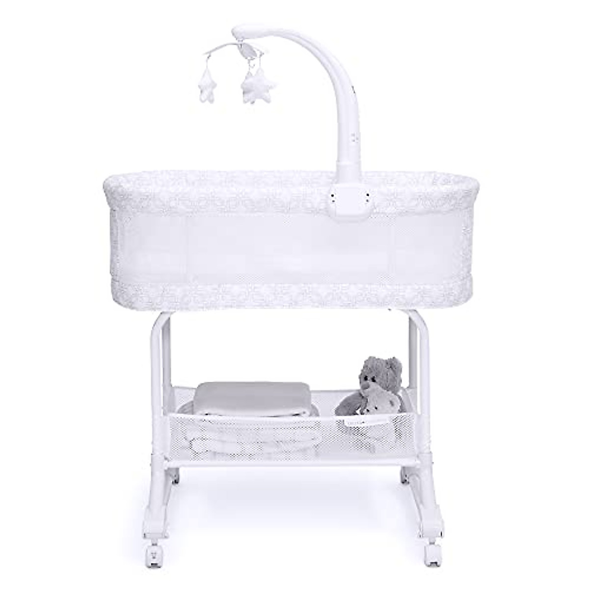 Delta Children SleepCool Rocking Bassinet with Airflow Mesh, Fresco