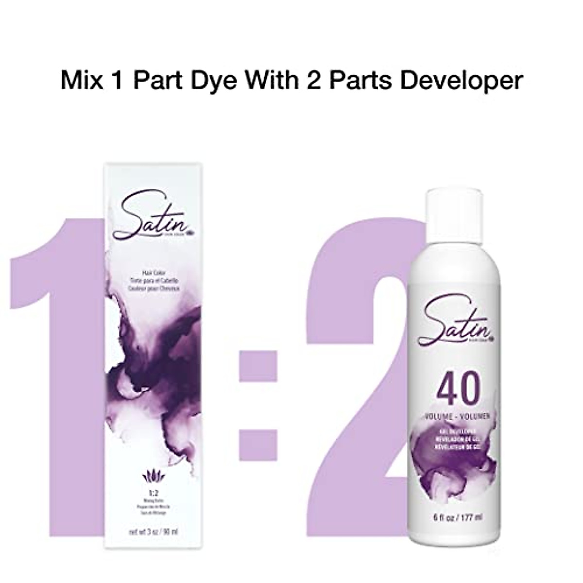 Satin Hair Color - ultra vivid fashion colors - 4 Mocha