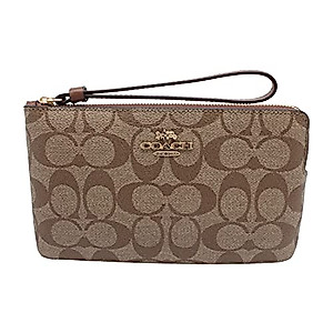 Large Corner Zip Wristlet In Signature Canvas