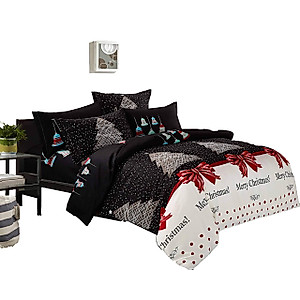 Swanson Beddings Christmas 3-Piece Bedding Set: Duvet Cover and Pillow Shams (California King)