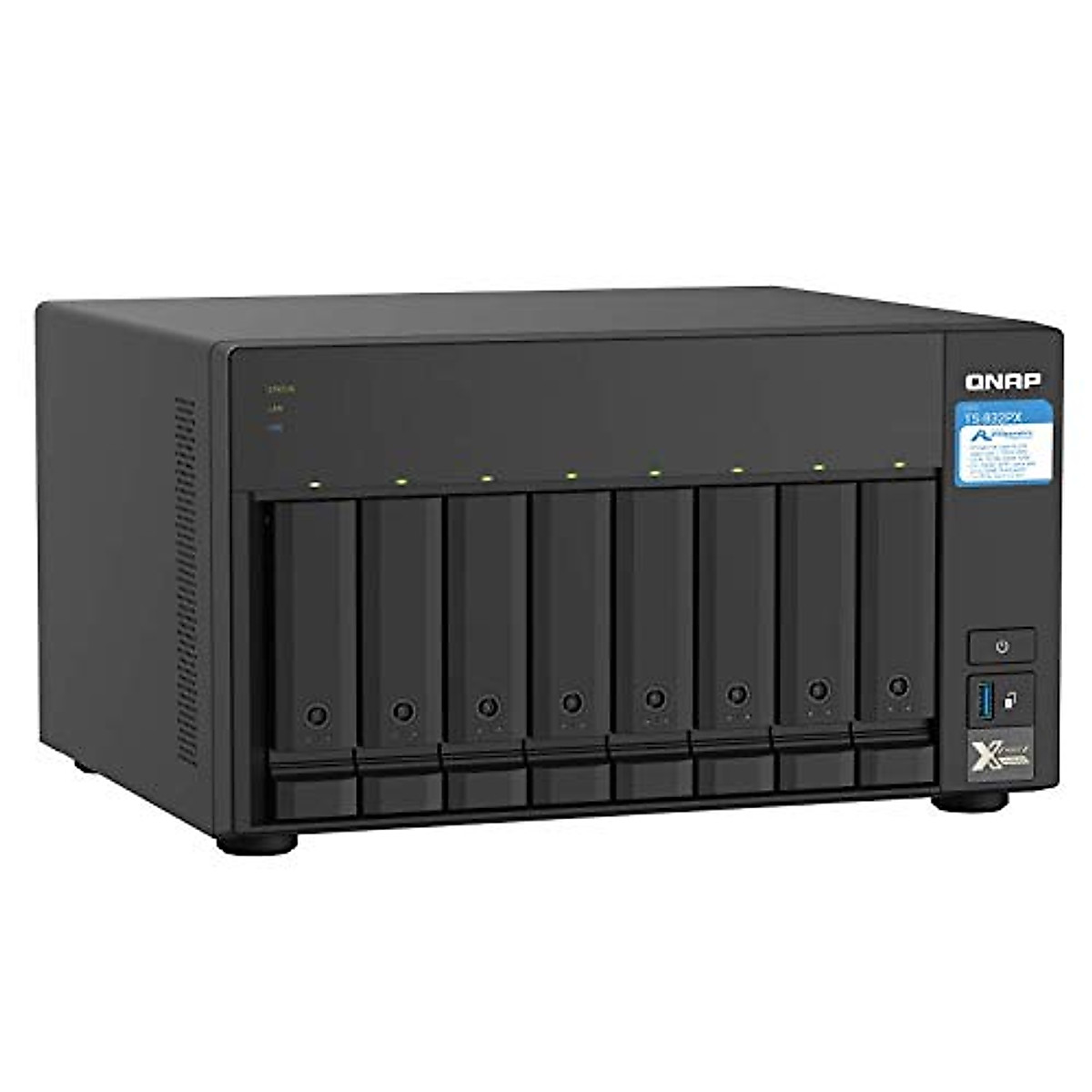 QNAP TS-832PX-4G 8 Bay High-Capacity NAS with 10GbE SFP+ and 2.5GbE