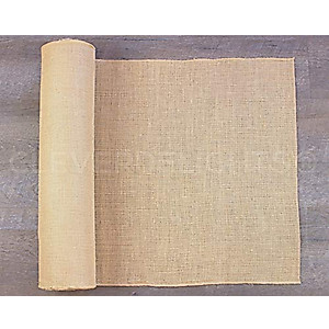 CleverDelights 24" Premium Burlap Roll - 25 Yards - Finished Edges - Tight Weave Natural Jute Burlap Fabric