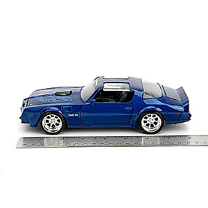 Big Time Muscle 1:24 1977 Pontiac Firebird Die-Cast Car, Toys for Kids and Adults(Metallic Blue)
