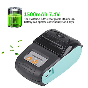 PT-210 Portable Receipt Printer, Bluetooth Thermal Printer, High Speed USB Thermal Printer Support Bluetooth 4.0, for Android, for iOS and for Windows (US Plug)