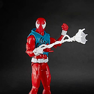 Marvel Spider-Man: Across The Spider-Verse Scarlet Spider Toy, 6-Inch-Scale Action Figure with Web Accessory, Marvel Toy for Kids Ages 4 and Up