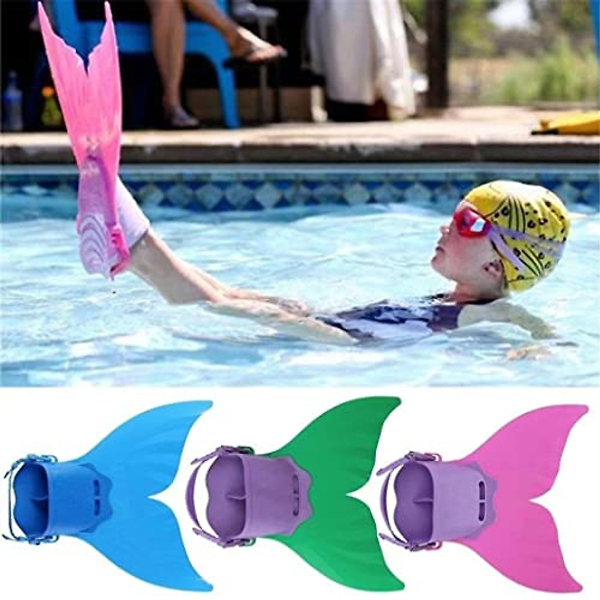 Kuist Mermaid Tail Fins for Kids and Adults - Swim Like a Real Mermaid!