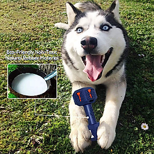 LPHSNR Upgrade Mango Dumbbells Dog Toys for Aggressive Chewers,Dog Toys for Boredom and Stimulating,Interactive Durable Dog Toys Tough Natural Rubber Dumbbell Toy for Large Medium Dogs