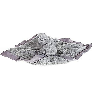 Apricot Lamb Stuffed Animals Hippo Security Blanket Infant Nursery Character Blanket Luxury Snuggler Plush Baby Lovey(Hippo, 13 Inches)