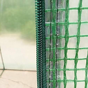 MTB Outdoor Portable Walk-in Garden Greenhouse Replacement PE Cover for 8 Shleves for Frame Size 56x56x77inch
