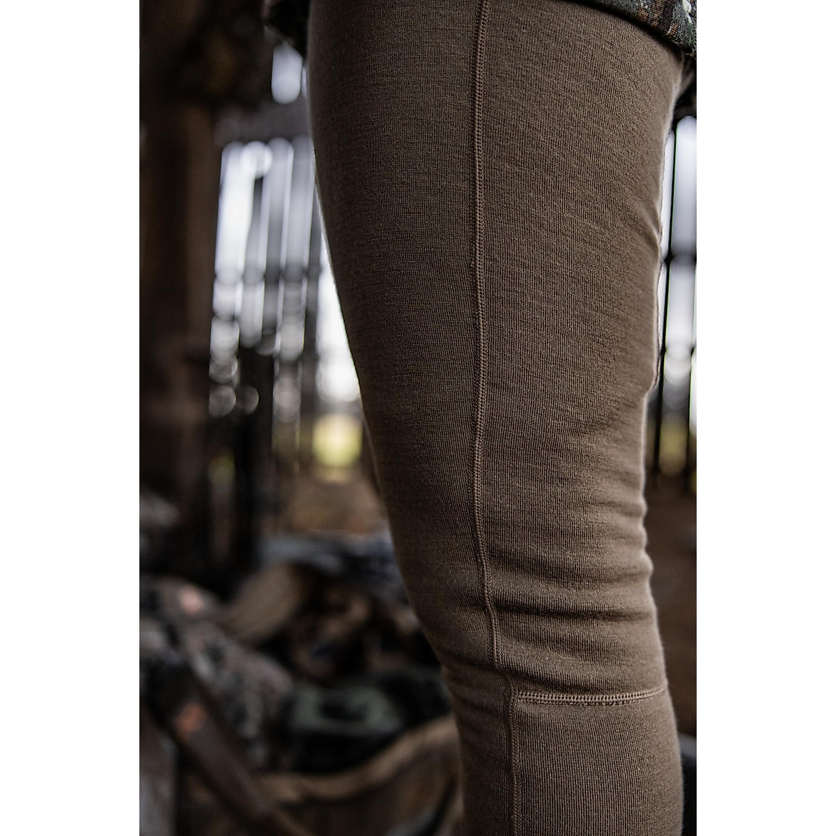 First Lite Men's Furnace Long John - Heavyweight Merino Wool Base Layer Pant Bottoms - Conifer - X-Large