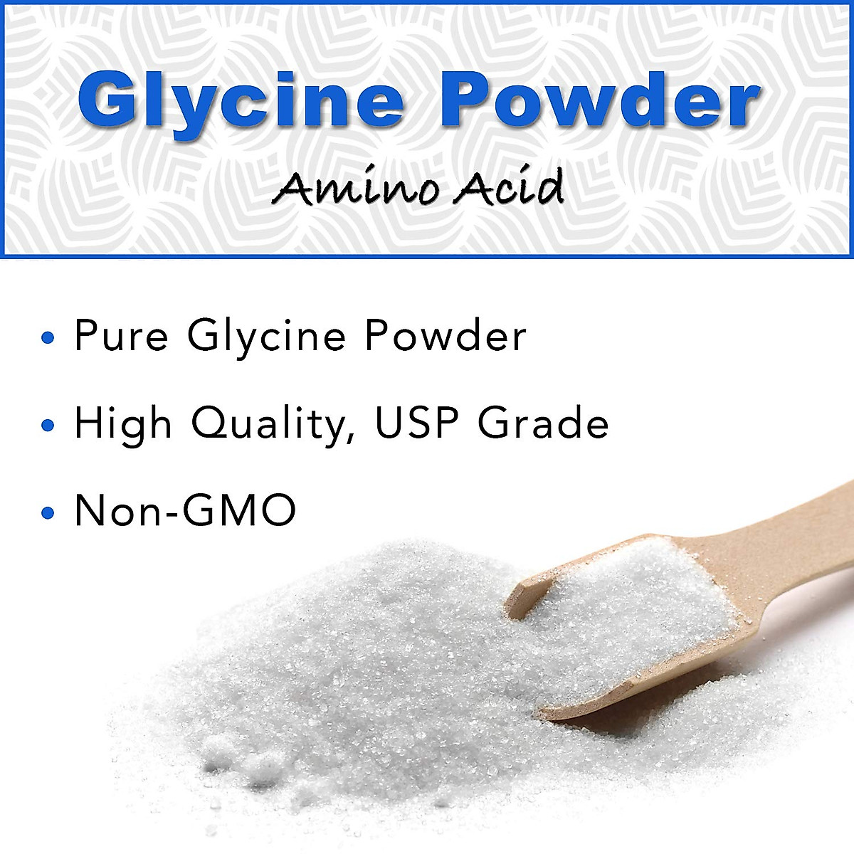 Glycine Powder (2 lbs) - Promotes Restful Sleep, Muscle Energy and Strength, Memory and Cognition Support (Resealable Bag)