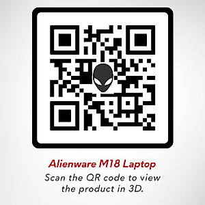 Alienware M18 Gaming Laptop QHD+ Display, Intel Core i7-13700HX, 16 GB DDR5 RAM, 1 TB SSD, NVIDIA GeForce RTX 4070 8 GB GDDR6, Windows 11 Home, 1 Year Premium Support, Dark Metallic Moon.