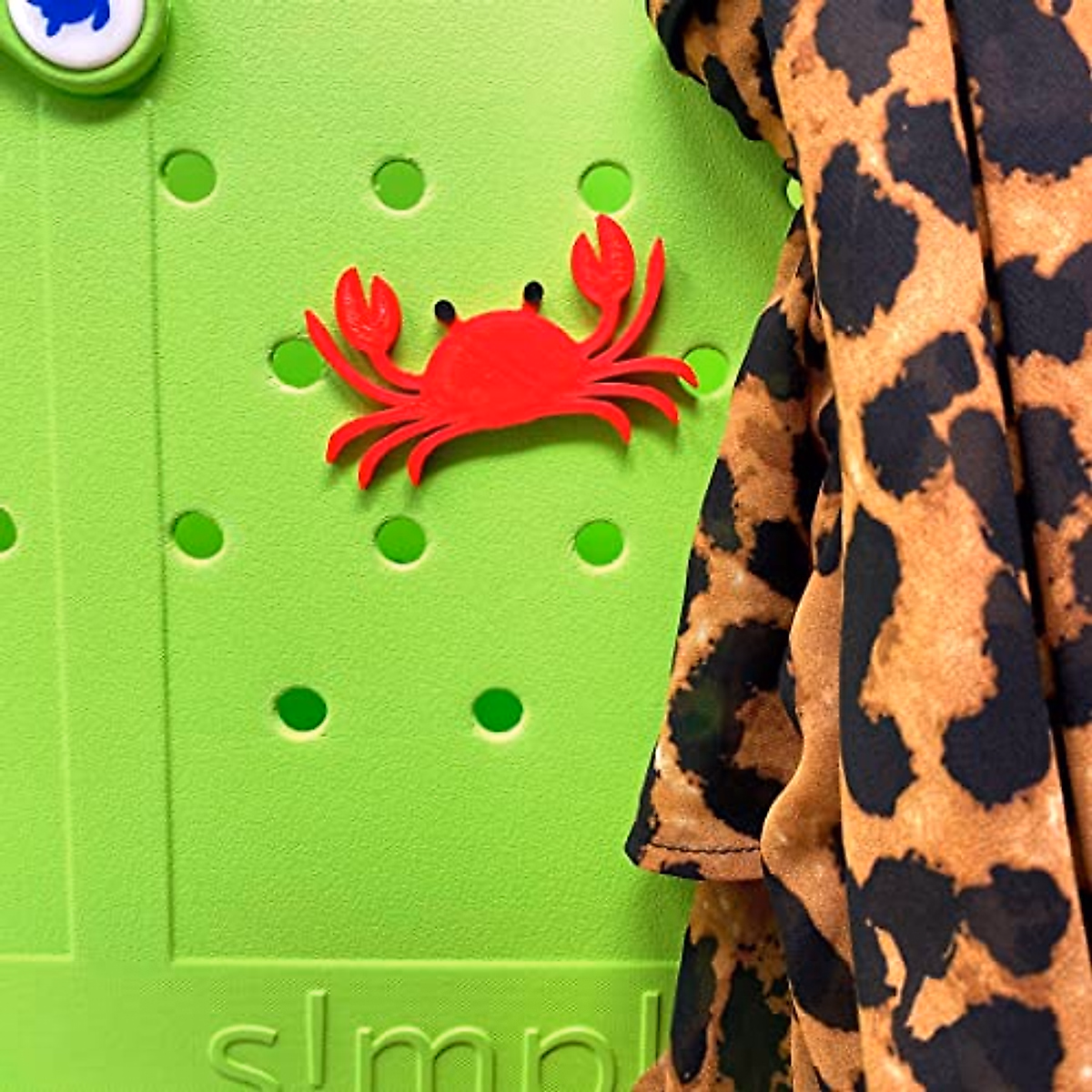 BOGLETS - Crab Charm Compatible with Bogg Bags, Simply Southern Totes, and Other Similar Beach Bags (Crab)…