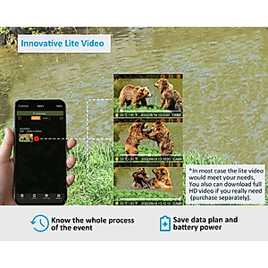 GardePro X50 Cellular Trail Camera, Full Video Preview, No-Glow IR, AT&T & T-Mobile, Game Cameras with 32MP H.265 1296p, 0.1s Trigger Speed, 100ft Night Vision