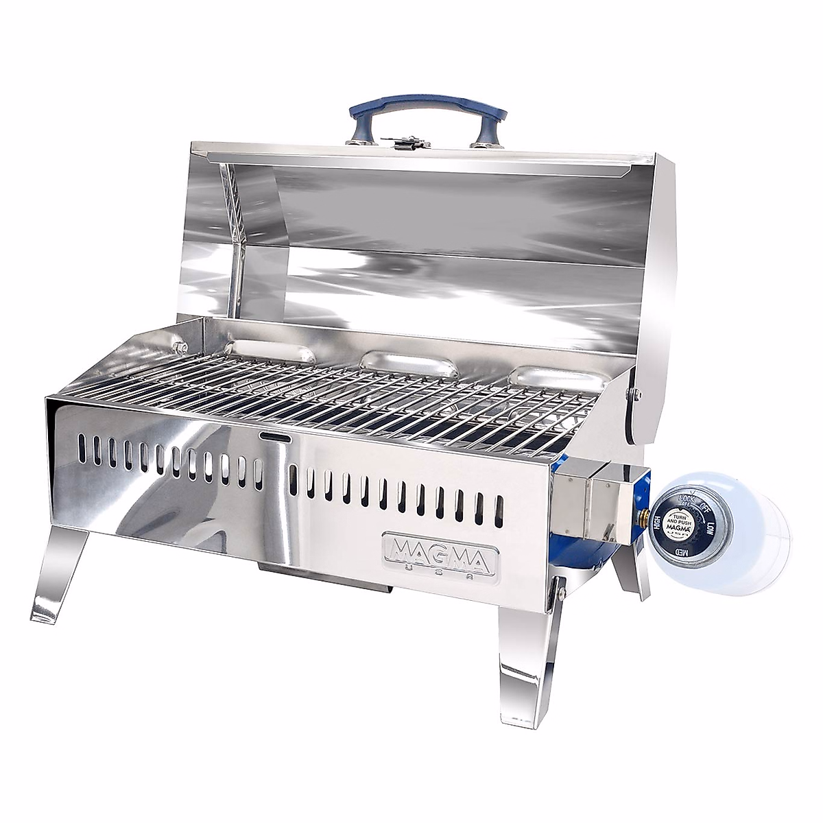 Magma Products Cabo Gas Grill + Double Locking Stowable Pedestal Mount
