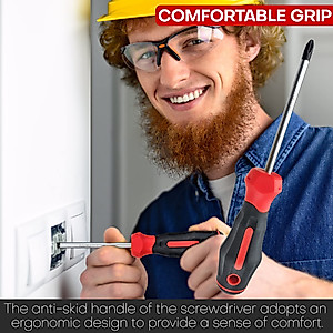 YY 8-Piece Assorted Screwdriver Set (PH #1 X 3", PH #2 X 4", 3/16" X 4", 1/4" X 4", 5/16" X 6")