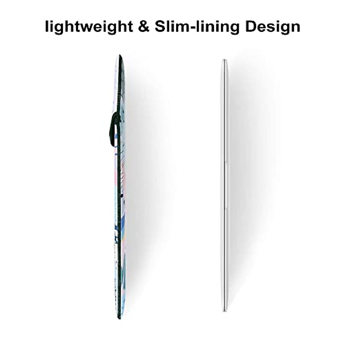 iCasso Laptop Sleeve for MacBook Air/Pro 13 inch,Waterproof Shock Resistant Notebook Protective Bag Carrying Case,Neoprene Bag with Small Case-Molandi