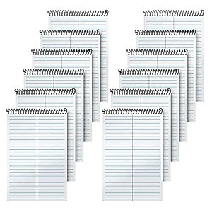 TOPS 74688 Second Nature Spiral Reporter/Steno Notebook, Gregg Rule, 6x9, WE, 80-Sheet, Carton of 72