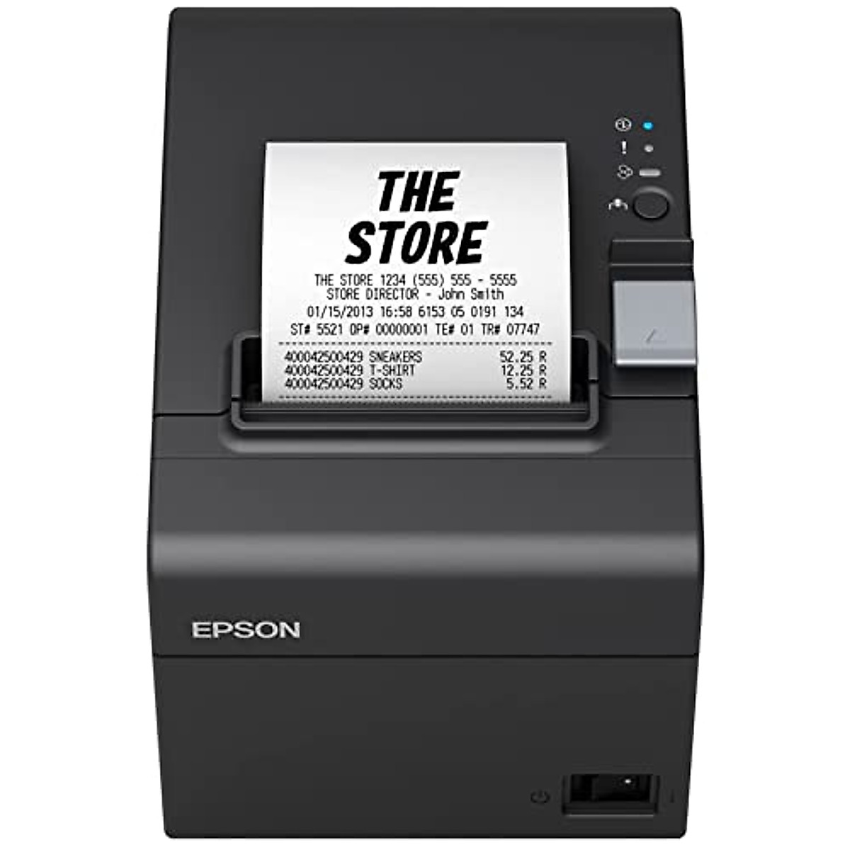 Epson TM-T20III Thermal Wireless POS Receipt Printer with Wireless Dongle, Black - WiFi, Ethernet, USB-B Interfaces and DK Port - 250mm/sec, 203 dpi, Auto-Cutter, DAODYANG Printer_Cable