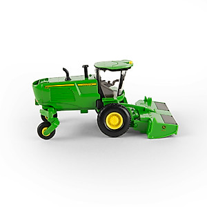 ERTL John Deere W260 Windrower Tractor Toy Replica - 1:64 Scale - Die-Cast Metal and Durable Plastic - Collectible Farm Toys - Ages 3 Years and Up, Green