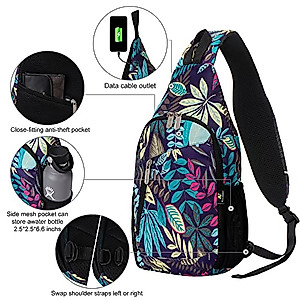 N NEVO RHINO Crossbody Sling Backpack Multipurpose Sling Bag Daypack for Travel Hiking Sports