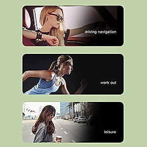 Pasotim 5.2 Low Latency Gaming Real Bone Conduction Bluetooth Headphones in-Ear Sports Sweatproof Headphones-Black