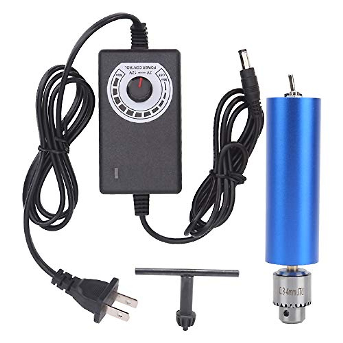 AC100~240V 0.3-4mm Electric Hand Drill Micro Adjustable Aluminum Alloy Hand Portable Wood Cutting Grinder micro machines DIY Grinder Kits for Wood Cutting, Carving and Polishing(#1) hand drill