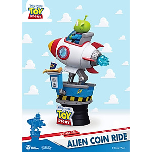 Beast Kingdom Toy Story: Alien Coin Ride Ds-036 D-Stage Series Statue, Multicolor