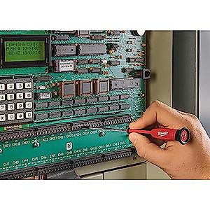 Milwaukee 48-22-2604 4-Piece Precision Screwdriver Set with 360 Degree Rotating Back Caps and Color Coded Identification Markings