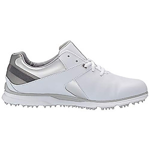 FootJoy Women's Pro|SL Previous Season Style Golf Shoes White/Silver/Grey, 5 M US