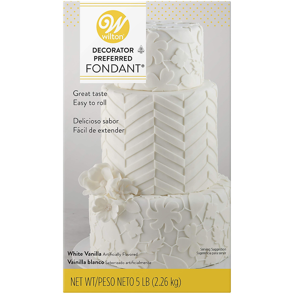 Wilton Decorator Preferred White Fondant for Cake Decorating, 5 lb