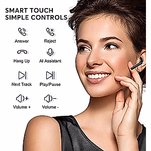 Wireless Earbuds,Bluetooth 5.3 Headphones Noise Cancelling Air Buds Pods 3D Stereo Ear pods in-Ear Ear Bud Built-in Mic IPX7 Waterproof Earphones Sport Headsets for iPhone/Samsung/Android