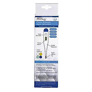 ZAYAAN HEALTH Classic Balance Digital Thermometer High Accuracy Fast Response Rigid Sensor Tip, Blue