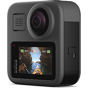 GoPro MAX 360 Waterproof Action Camera -with 50 Piece Accessory Kit - Camera W/Touch Screen - All You Need (Renewed)