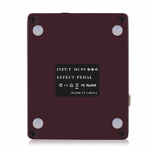 Caline Reverb Guitar Effects Pedal with True Bypass Aluminum Alloy Housing Reflector Brown CP-44