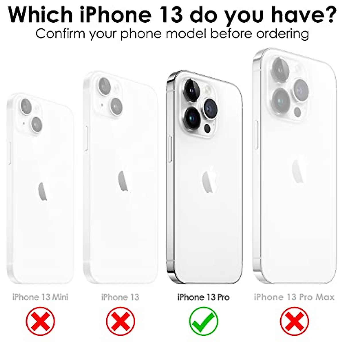 blaspins Crossbody Lanyard Strap Case for iPhone 13 Pro, Neck Cross Body, Adjustable Holder Removable, Drop Protection Shockproof, Hands-Free Silicone Case 6.1 inch, 150 cm Strap, iP13Pro - White