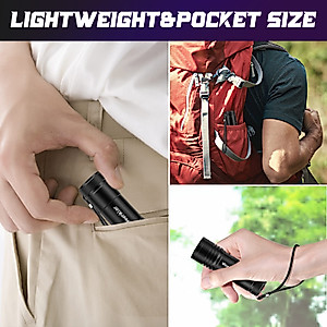 kizplays UV Flashlights, 2 Pack Black Light Flashlights with 12 LED and 395 nm Black Light for Pet Urine and House Stains Detecting, 6 AAA Batteries Included