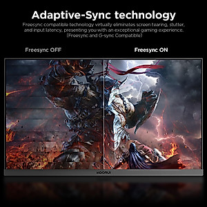 KOORUI 24.5 inch Gaming Monitor, FHD 1080P 144Hz/180Hz Frameless Computer Monitors, VA 1ms, sRGB 99%, Adpitive Sync, VESA, Display Port 1.2 & 2 x HDMI 1.4