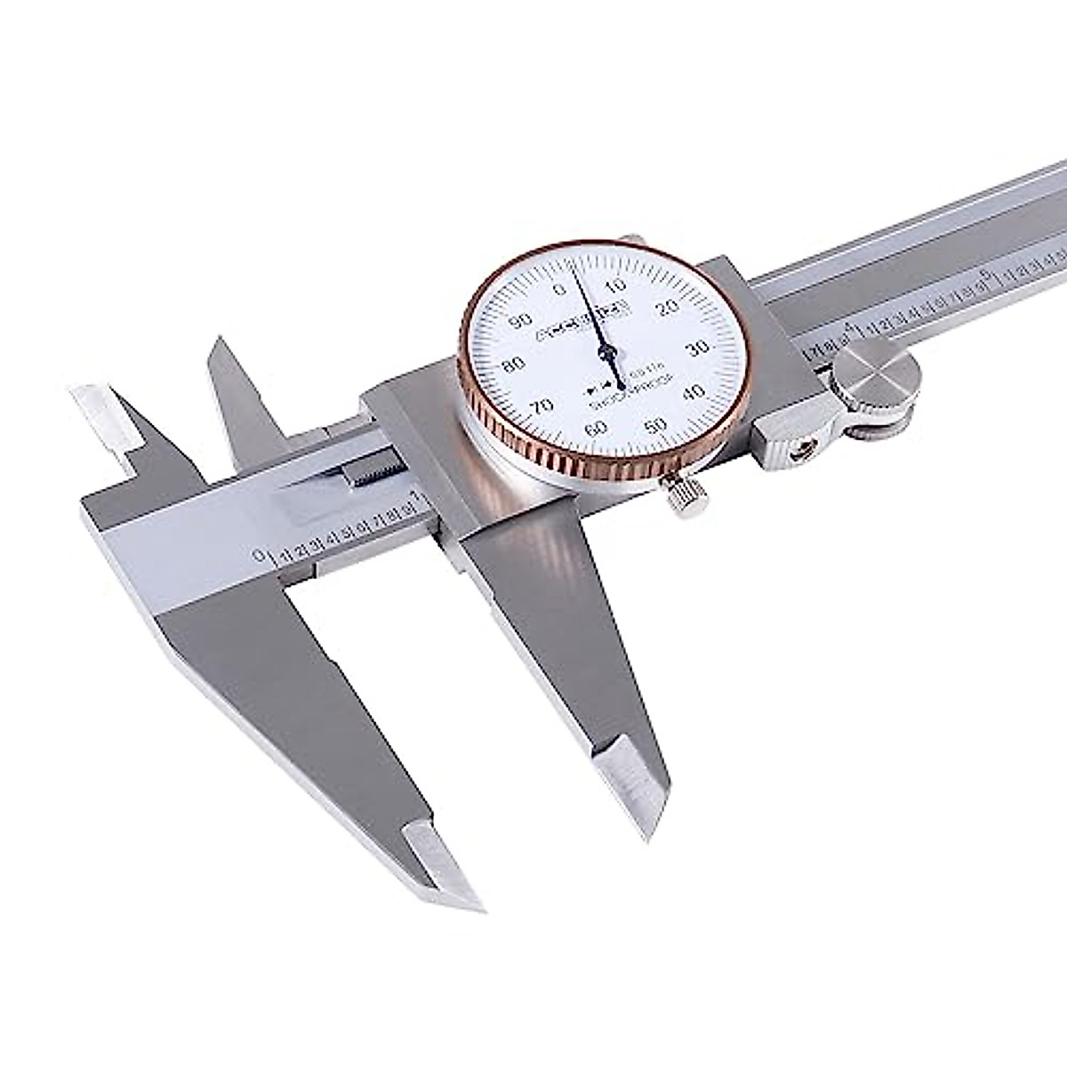 Accusize Industrial Tools 0-12 inch by 0.001 inch Precision Dial Caliper, Stainless Steel, in Fitted Box, P920-S212
