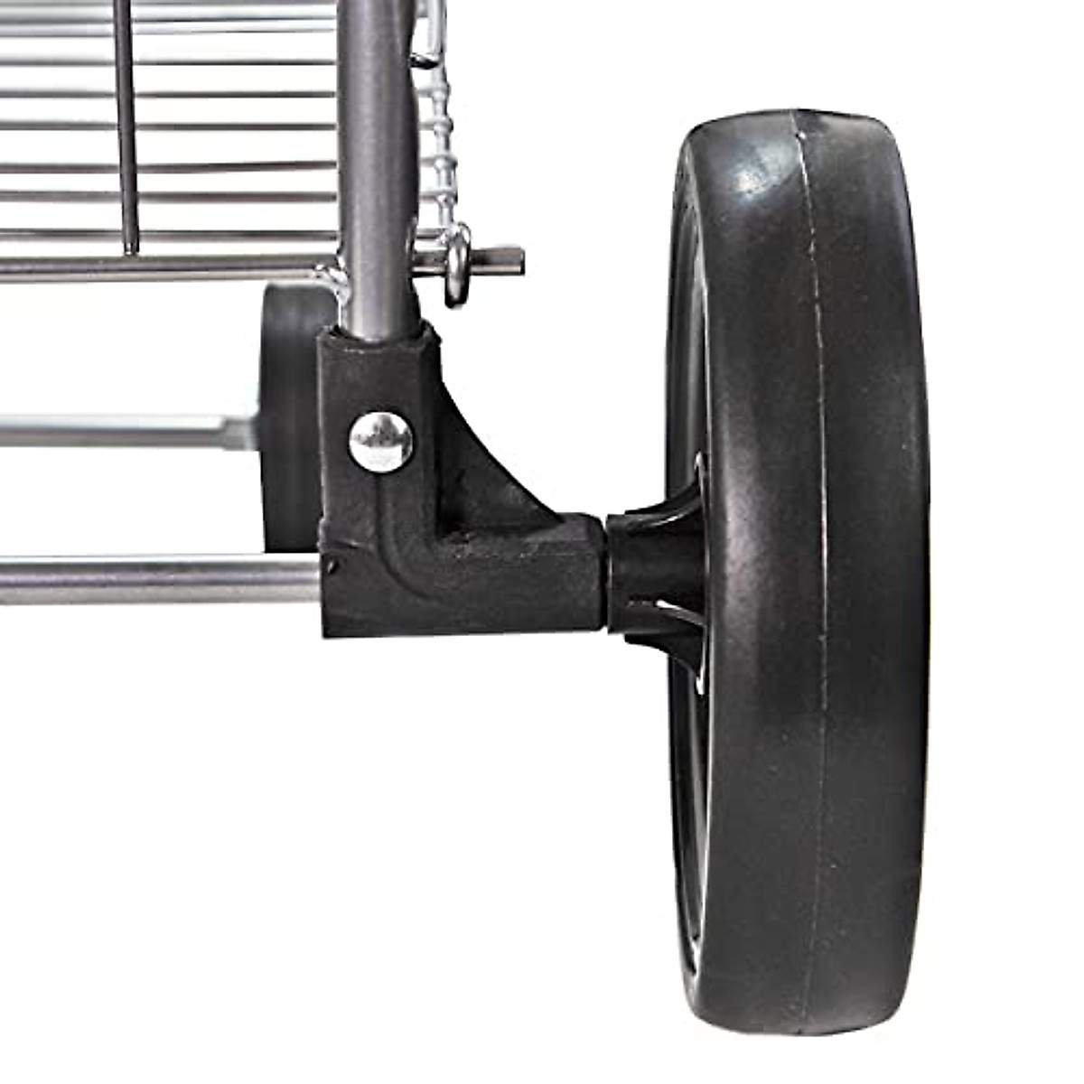 Faucet Queens 4 N Shop Cart Pop On Wheels for Quick Assembly, Silver