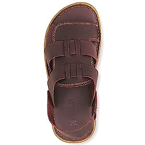 ZLUXURQ Mens soft leather hiking outdoor sandals-Luxury Casual Beach Sandals