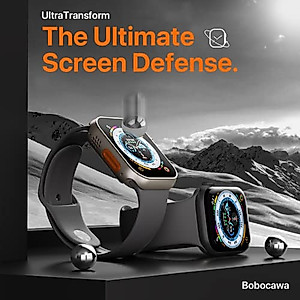 BOBOCAWA Apple Watch Ultra Look Case - 44mm Apple Watch SE Case Series 6 Case with Tempered Glass Screen Protector | Apple Watch Ultra Style Case for SE, 6, 5, 4 (44mm)