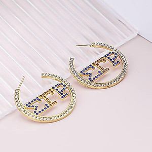 Sigma Gamma Rho Sorority Earrings Inspired Greek Sorority Jewelry Rhinestone Sorority Earrings SGR Charm Crystal Jewelry