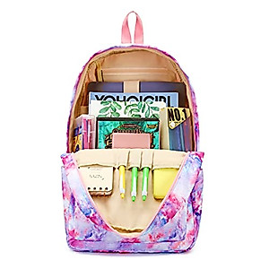 CAMTOP Preschool Backpack for Kids Girls Small Backpack Purse Kindergarten School Bookbags for Toddler Travel (878 Galaxy-Purple)