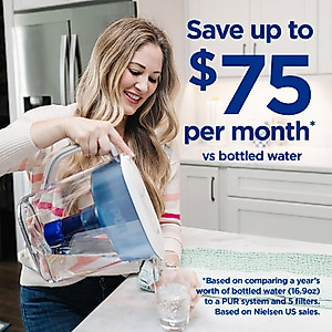 PUR PLUS Water Pitcher Replacement Filter with Lead Reduction (3 Pack), Blue â€“ Compatible with all PUR Pitcher and Dispenser Filtration Systems